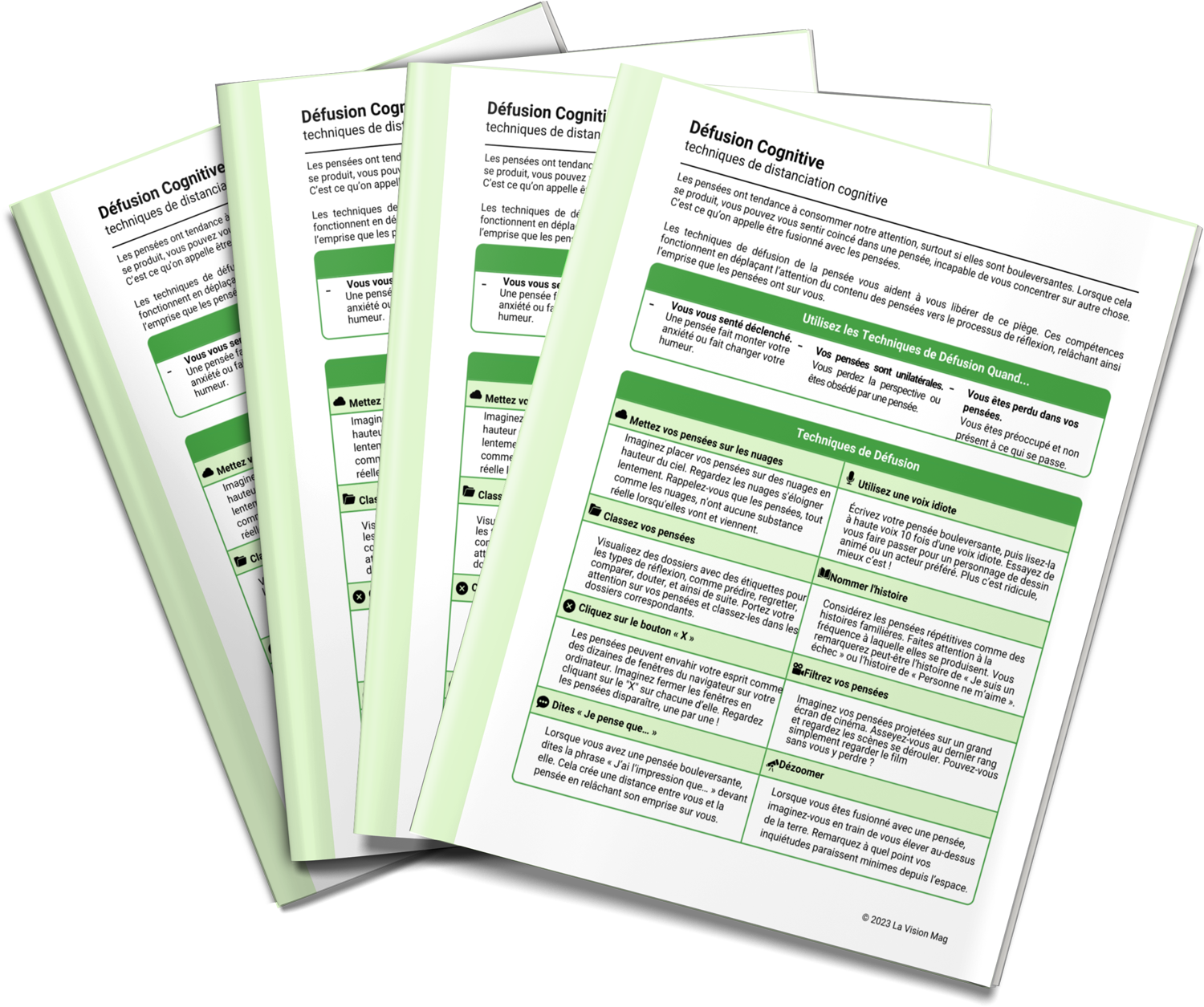 Le Guide des 8 exercices de défusion cognitive - Nemosia intelligence